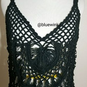 Swim | Sexy Black Crochet Coverup | Poshmark